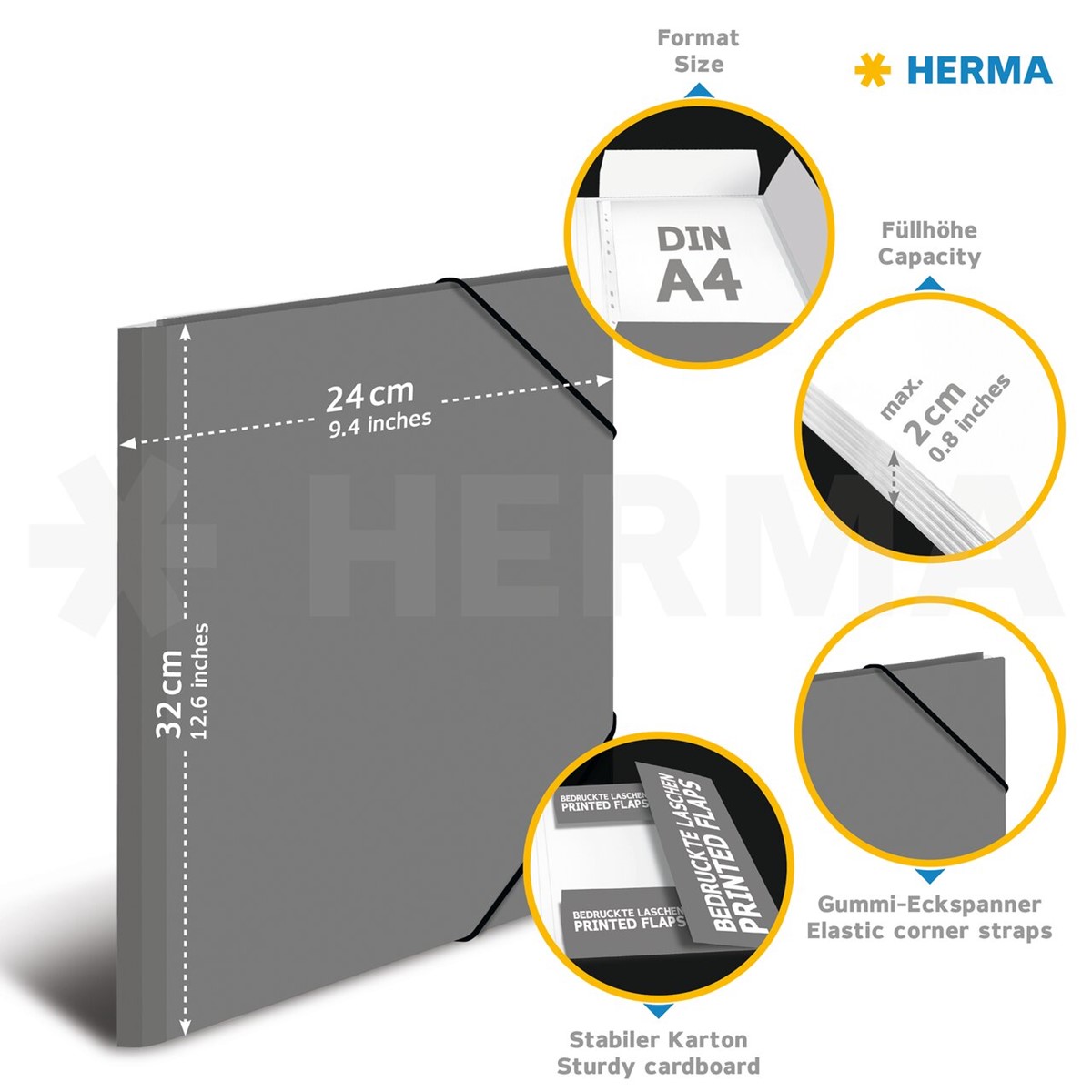 HERMA 19284 - Sammelmappe, Pinsel, A4