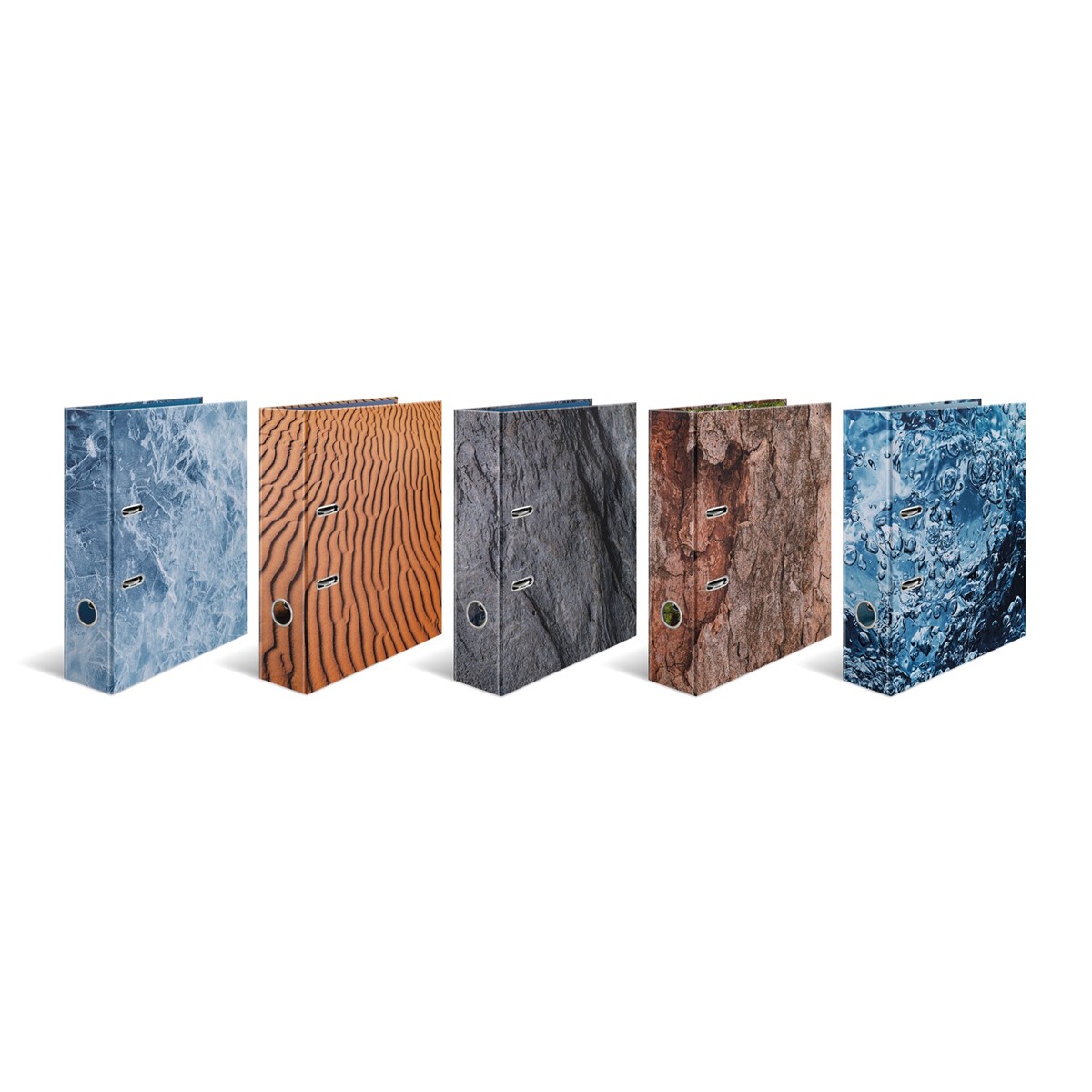 HERMA 19649 - Motiv-Ordner, Nature, A4, 5er Pack