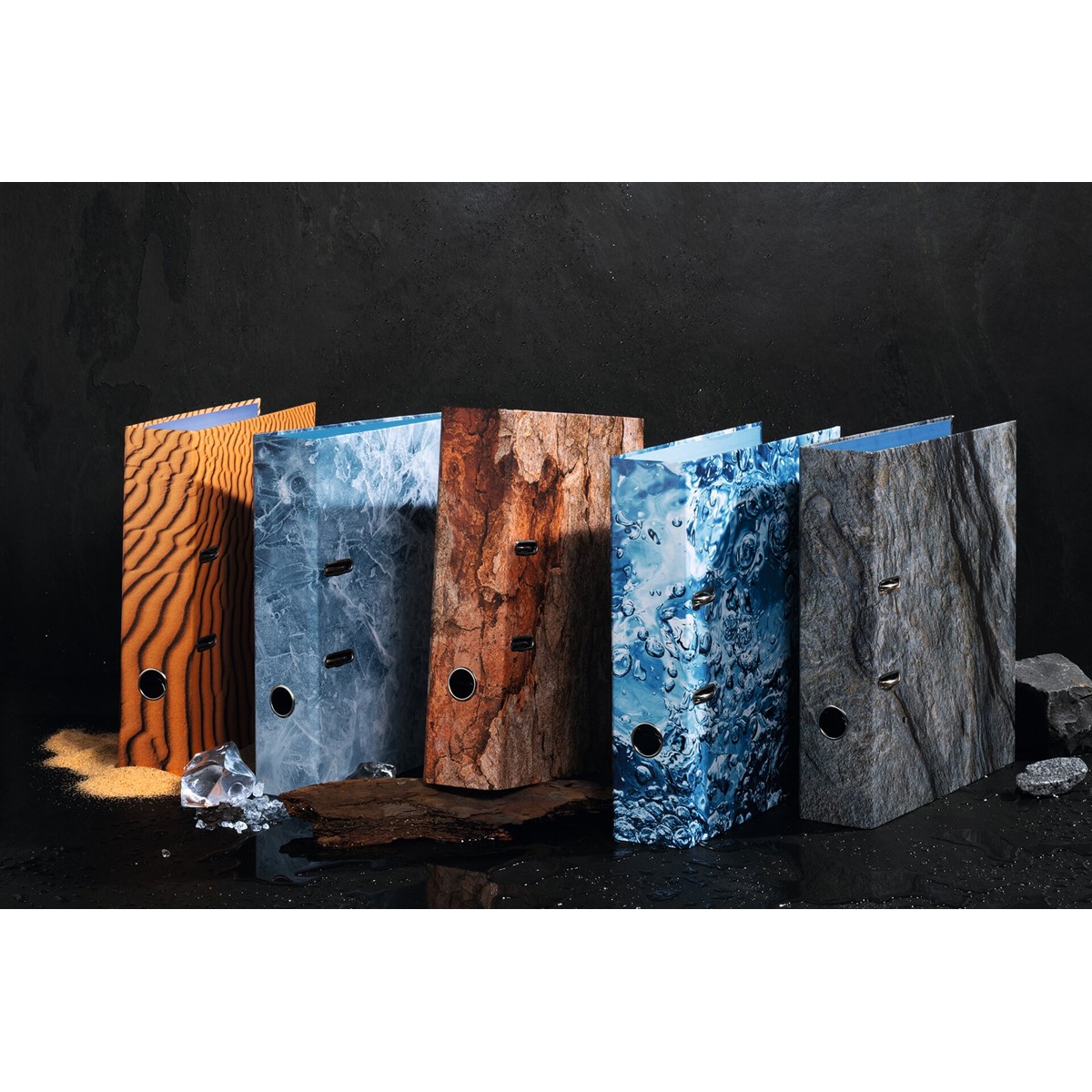 HERMA 19649 - Motiv-Ordner, Nature, A4, 5er Pack