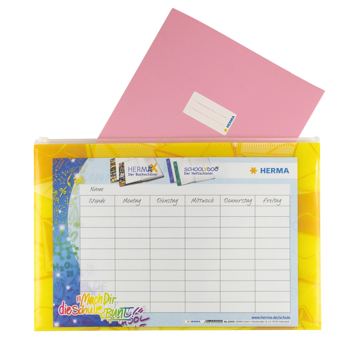 HERMA 20000 - Postmappe mit Zipper, A4, PP