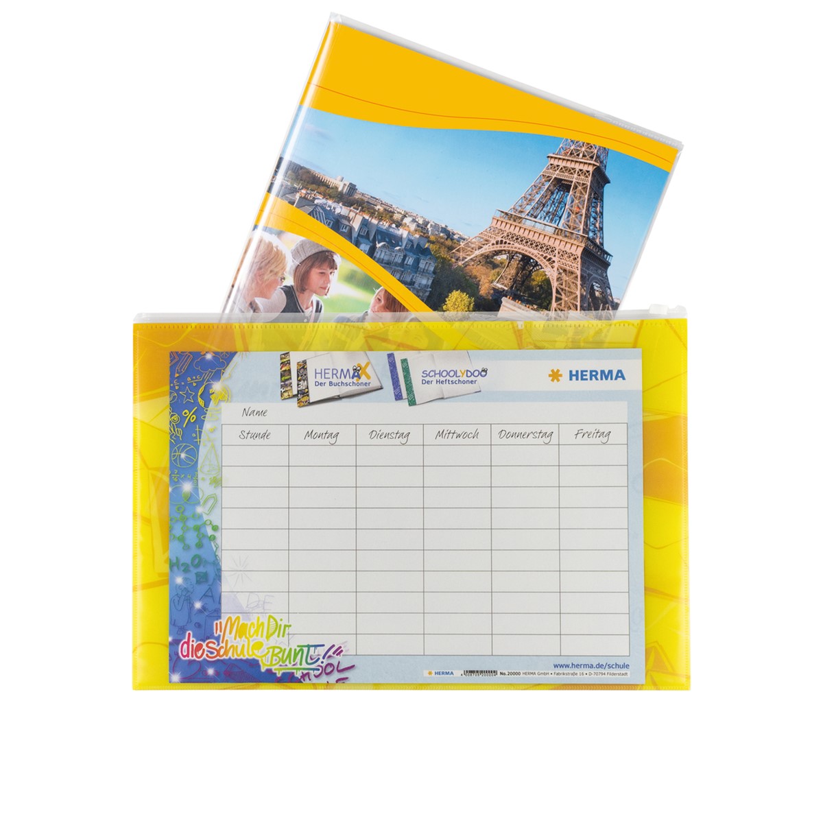 HERMA 20000 - Postmappe mit Zipper, A4, PP